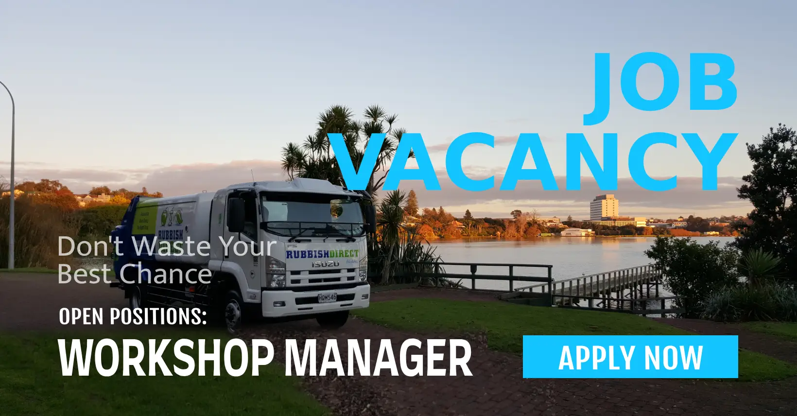 Workshop Manager Job – Join Rubbish Direct | Auckland